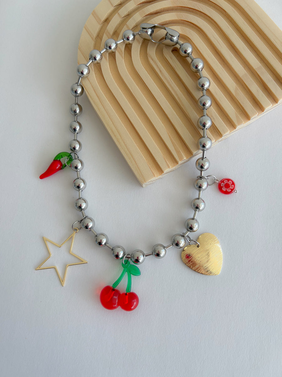 Cherry Ball Chain – Forever Chic